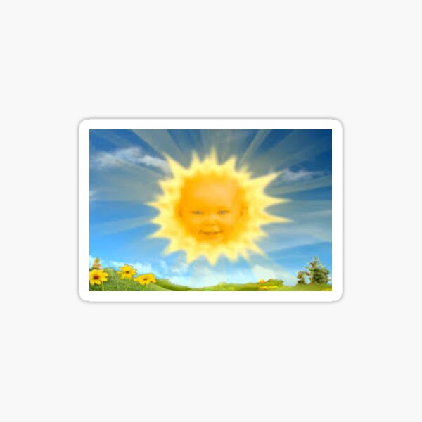 "Teletubbies Sun Baby" Sticker by l2hdesigns | Redbubble