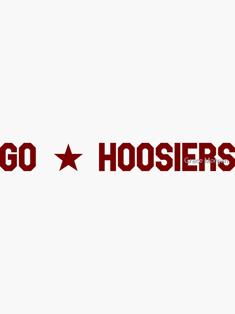 "Go Hoosiers, Indiana University " Sticker by gracesmorgan | Redbubble