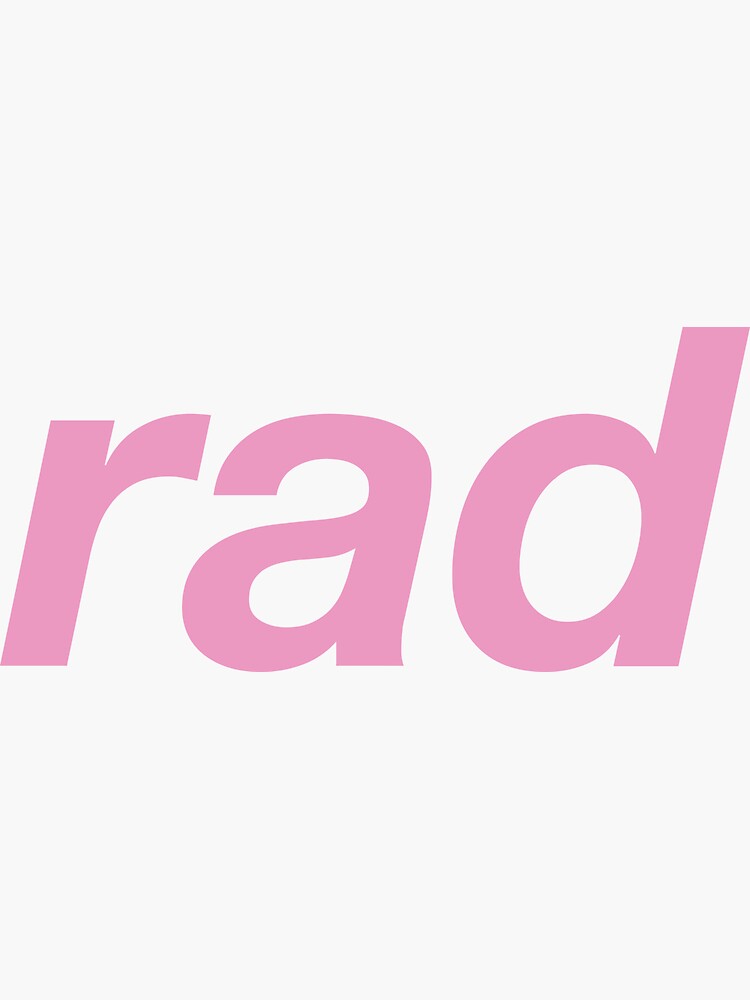 "rad in pink" Sticker by alanaarts | Redbubble