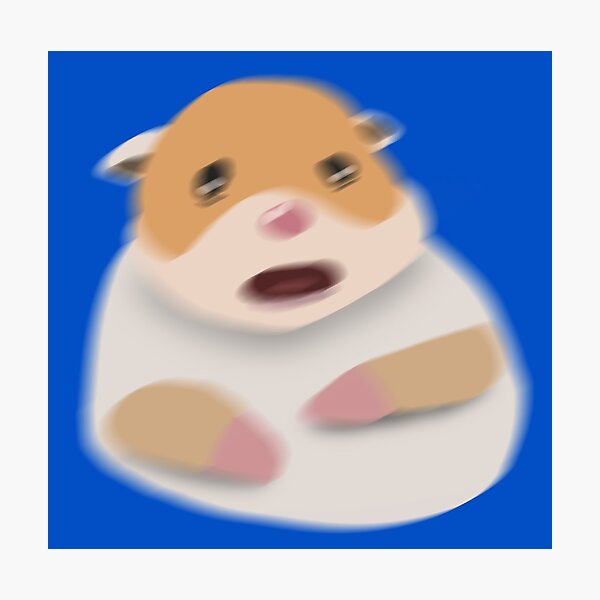 "Minimalist Screaming Hamster" Photographic Print by SpookyWoosh ...