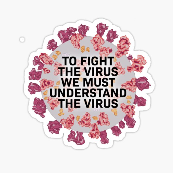 "SARS-CoV-2" Sticker by MRwonderfool | Redbubble