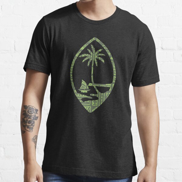 "Guam Seal with Cool Tribal Design" T-shirt for Sale by islanderFJ ...