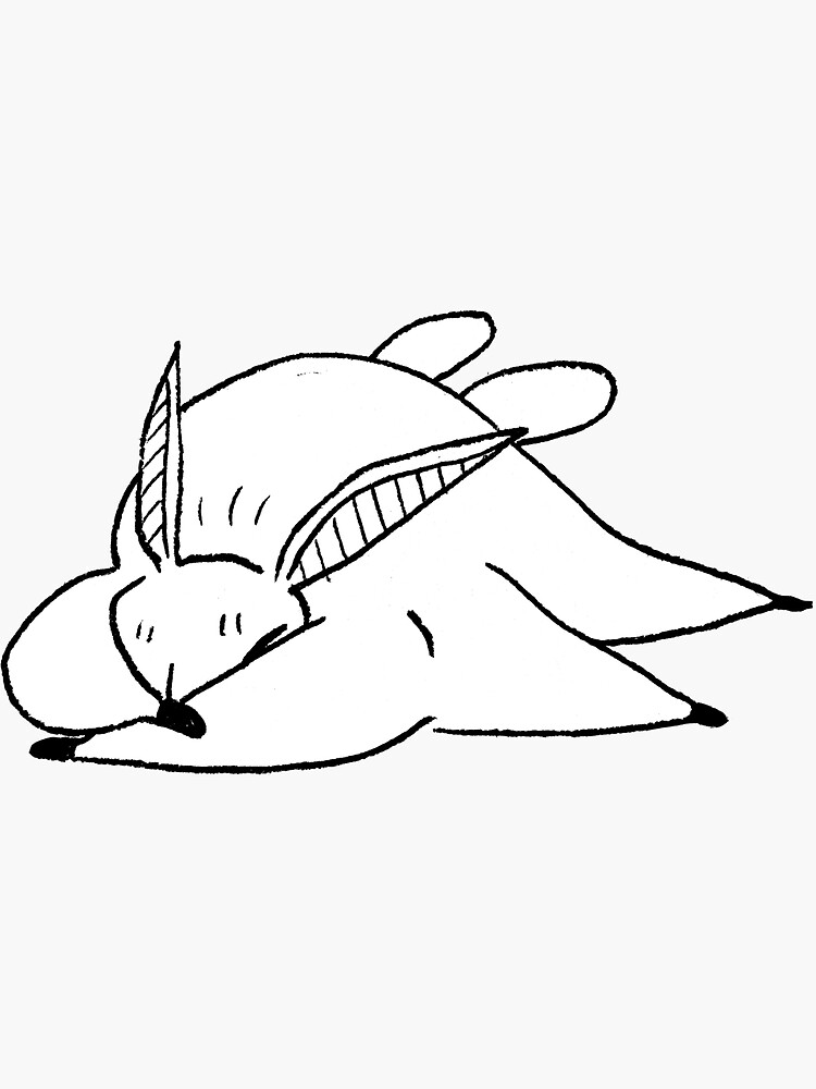 "sleepy moth " Sticker for Sale by spiderhammock | Redbubble
