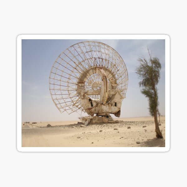"Kuwait war satellite dish" Sticker for Sale by GerryS | Redbubble