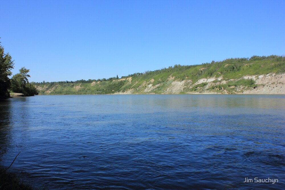 "Beautiful blue water - North Saskatchewan River" by Jim Sauchyn ...