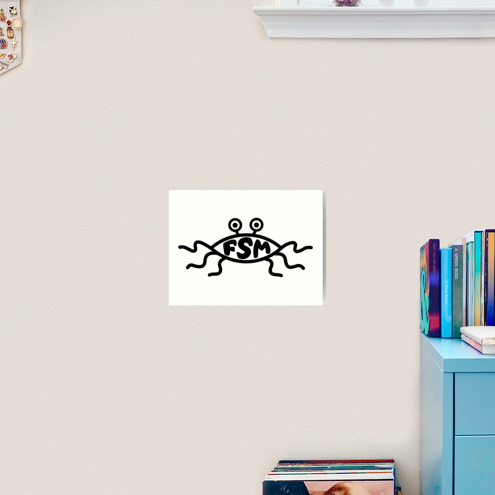"Flying Spaghetti Monster logo" Art Print by ConceptDesigns | Redbubble