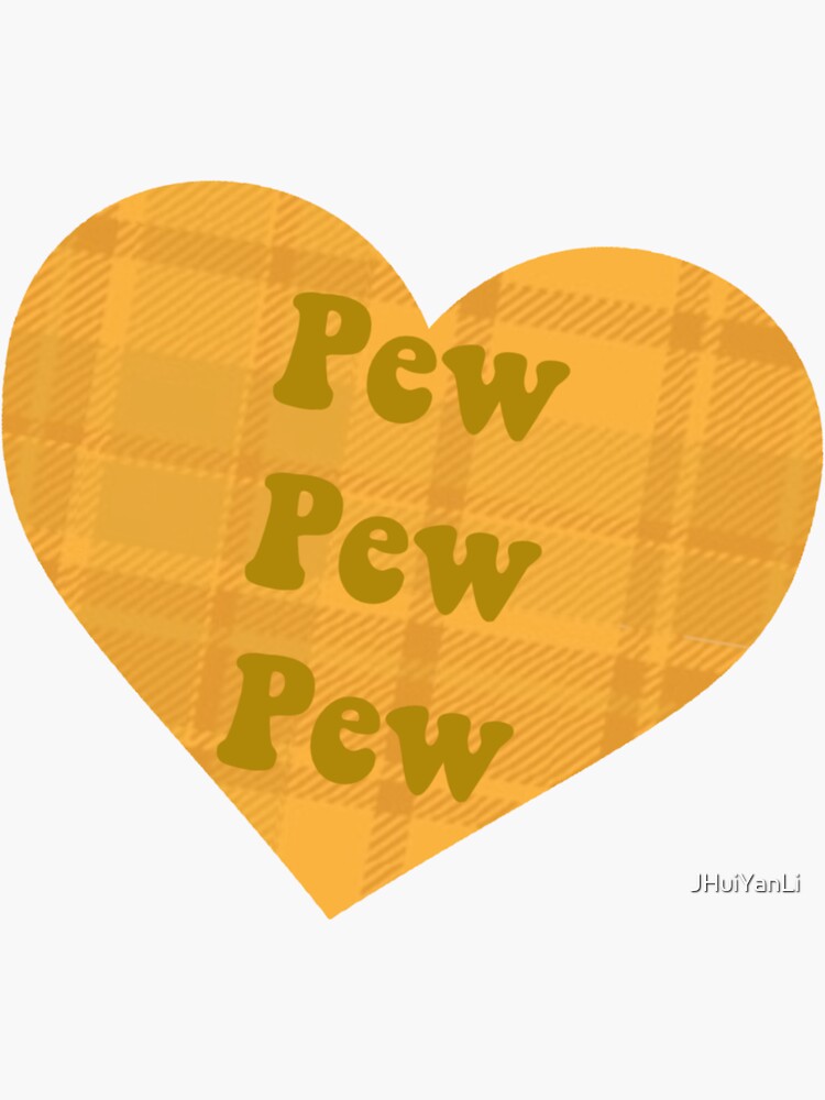 "Vintage Heart Tiktok Pew Pew Pew: sticker set v1" Sticker for Sale by ...