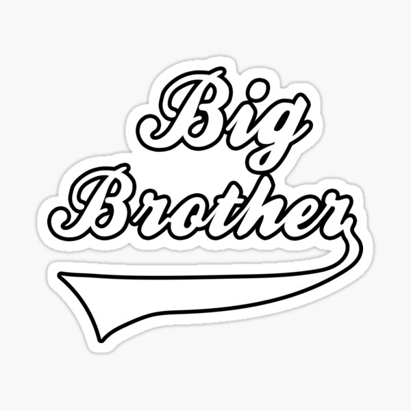 "BIG BROTHER" Sticker for Sale by DinoSpirit | Redbubble