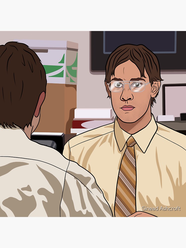 "Jim Halpert The US Office Bears Beets Battlestar Galactica" Sticker ...