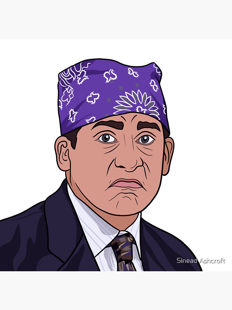 "Prison Mike - Michael Scott" Sticker by DotworkOrange | Redbubble