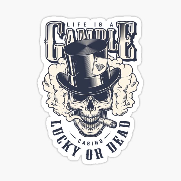 "Life Is A Gamble Poker" Sticker for Sale by Vector Scout | Redbubble
