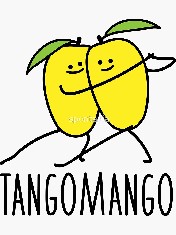 "Tango mango" Sticker for Sale by spontania | Redbubble
