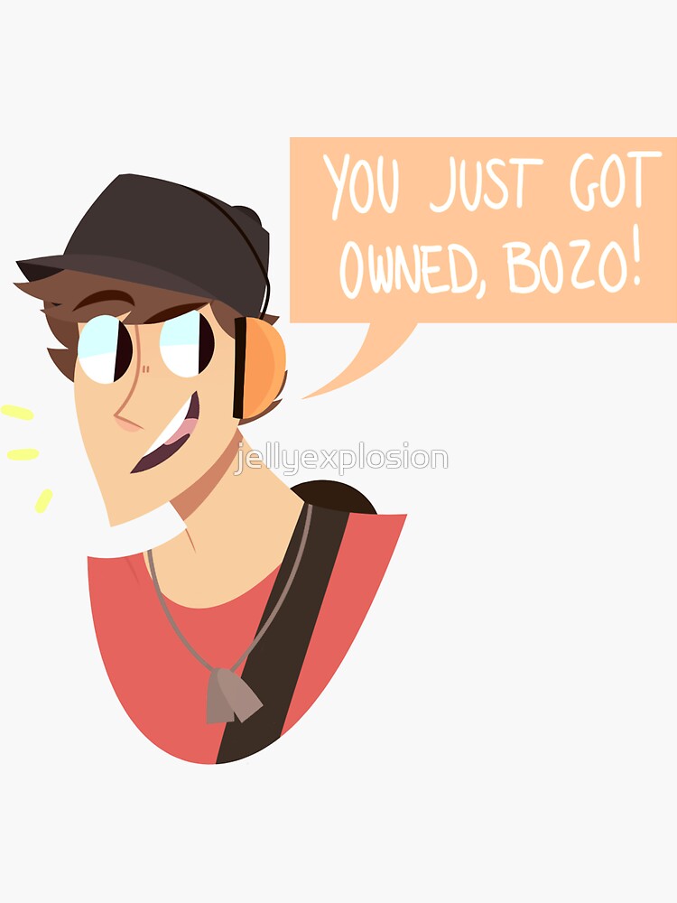 "scout tf2" Sticker for Sale by jellyexplosion | Redbubble