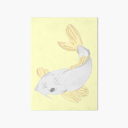 "Yellow Adore You Fish" Art Board Print by RUEROSA | Redbubble