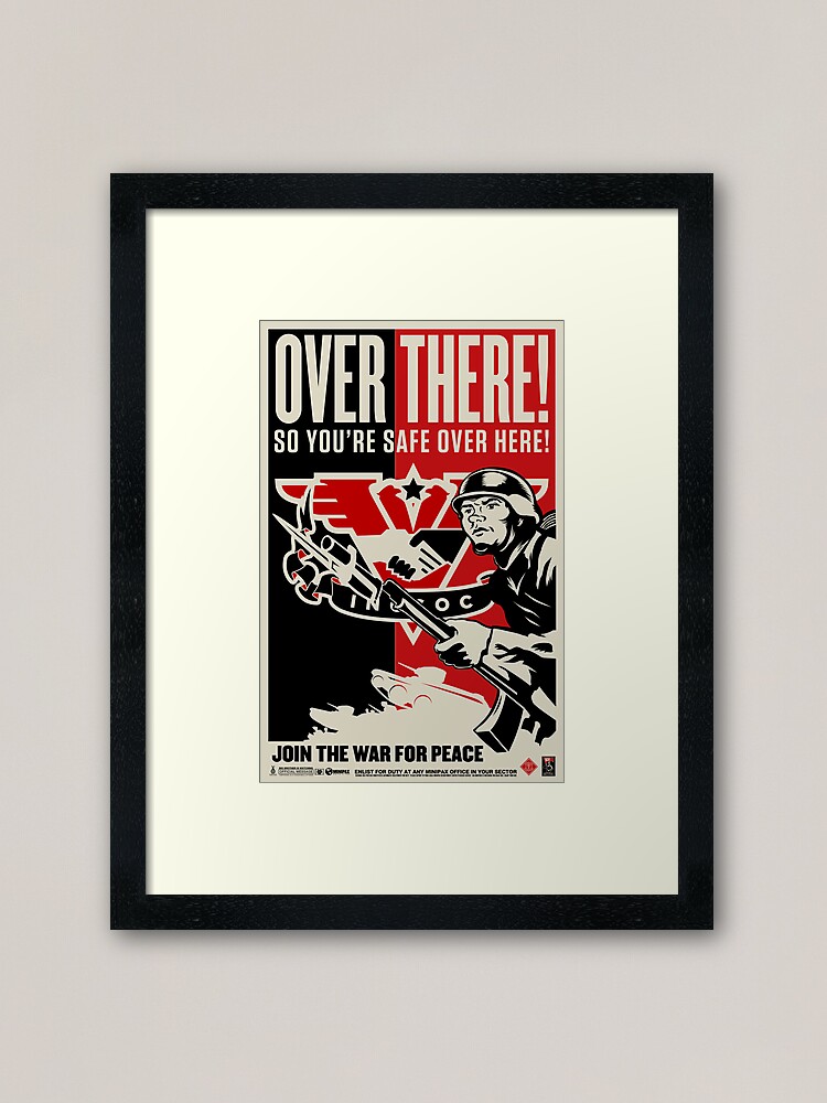 "INGSOC "Over There" 1984 Propaganda Poster" Framed Art Print for Sale ...