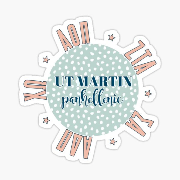 "Panhellenic (UTM)" Sticker for Sale by pomphreyn | Redbubble