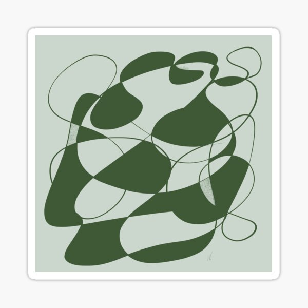 Peace All Around’ Peace and Calm Minimalist Art | Wilsar" Sticker for ...