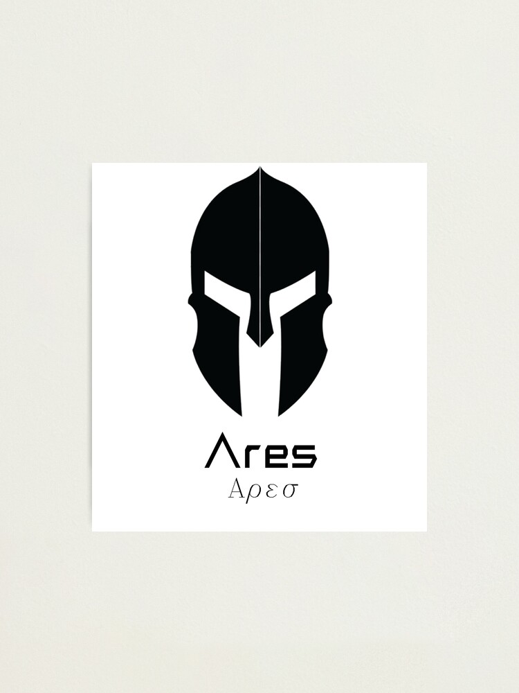 "Ares Logo" Photographic Print for Sale by Artology06 | Redbubble