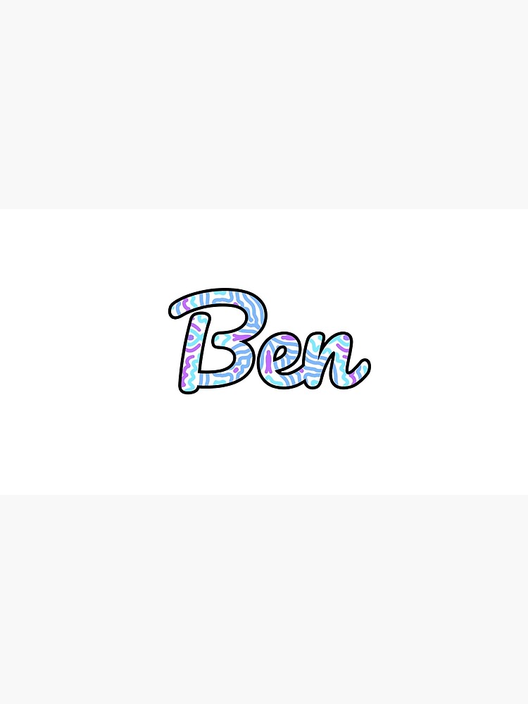 "Ben Handwritten Name" Poster for Sale by inknames | Redbubble