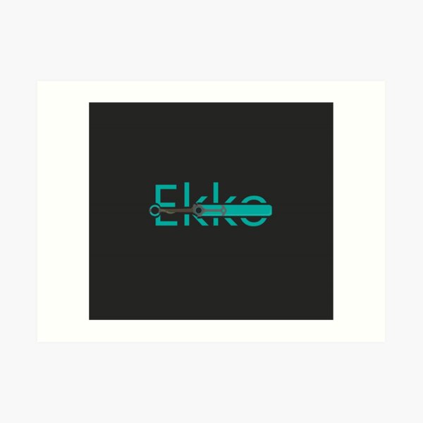 "Ekko Logo/sign with blade" Art Print by felixsf58 | Redbubble