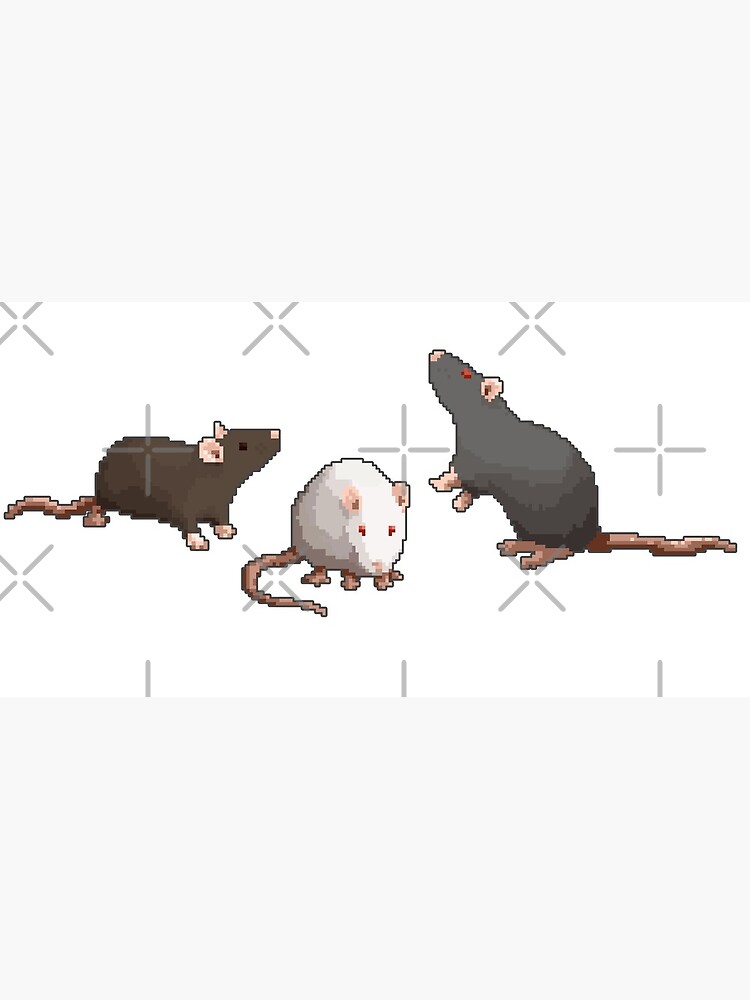 "Pixel Rats" Art Print for Sale by Leylaleya | Redbubble