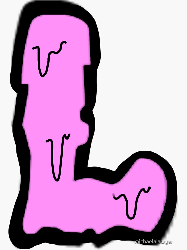 "L - drip letter" Sticker for Sale by michaelalawyer | Redbubble