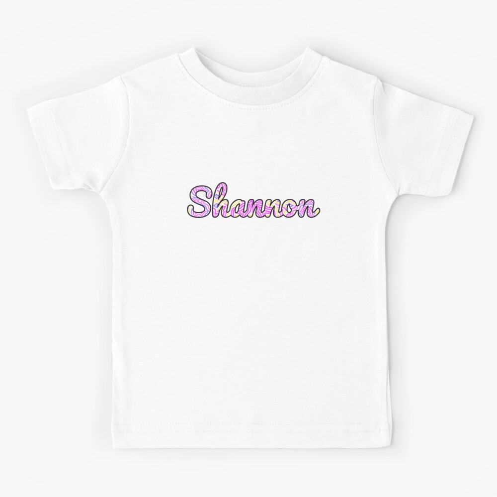 "Shannon Handwritten Name" Kids T-Shirt for Sale by inknames | Redbubble