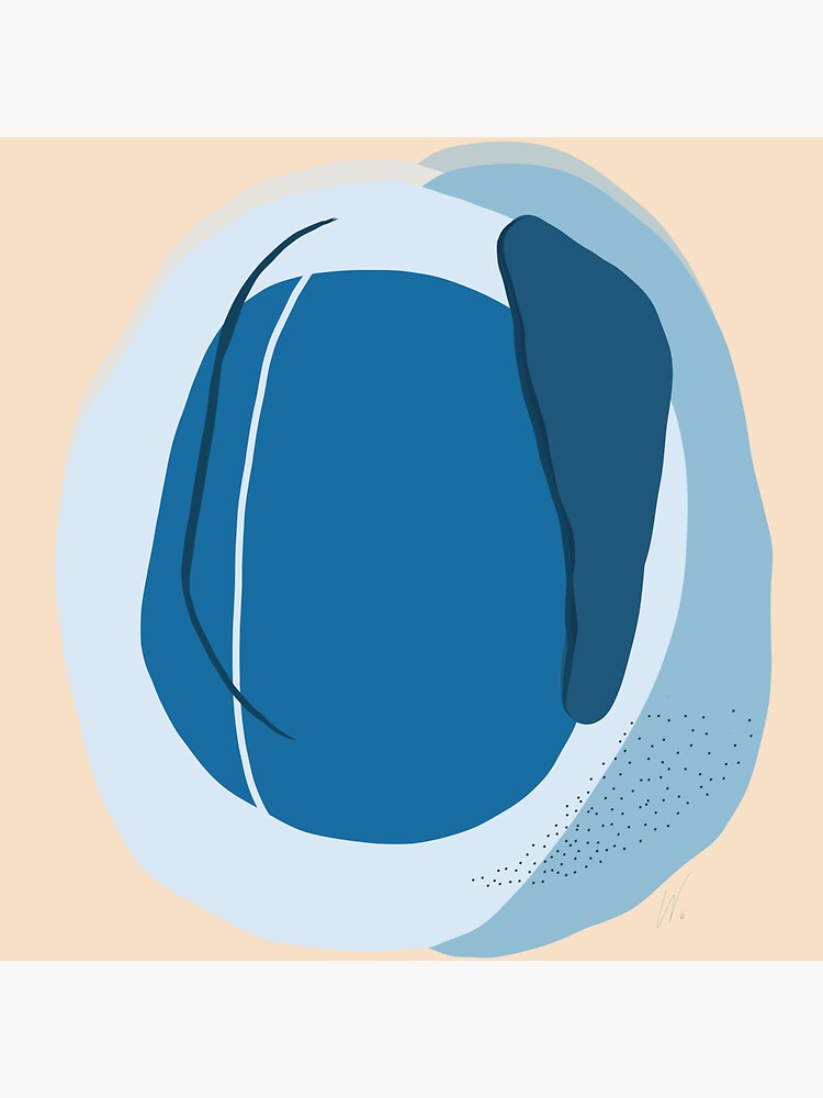 Heart Space’ Peace and Calm Minimalist Art | Wilsar" Sticker by ...