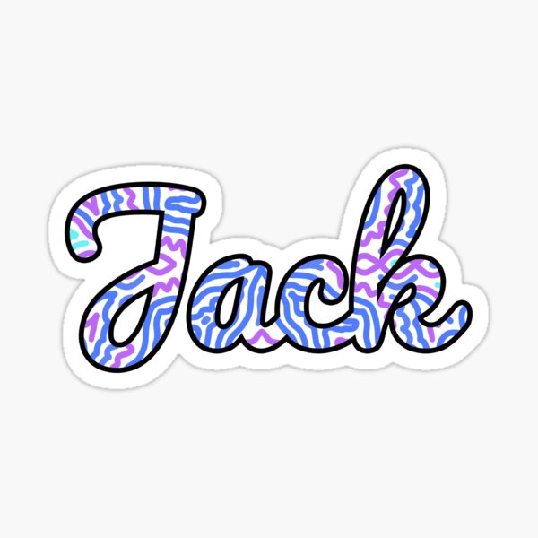 "Jack Handwritten Name" Sticker for Sale by inknames | Redbubble