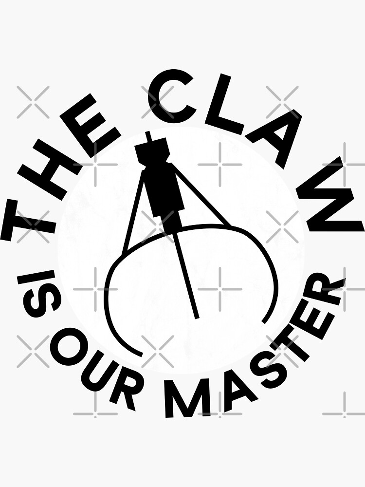 "The Claw Is Our Master" Sticker for Sale by FandomTrading | Redbubble