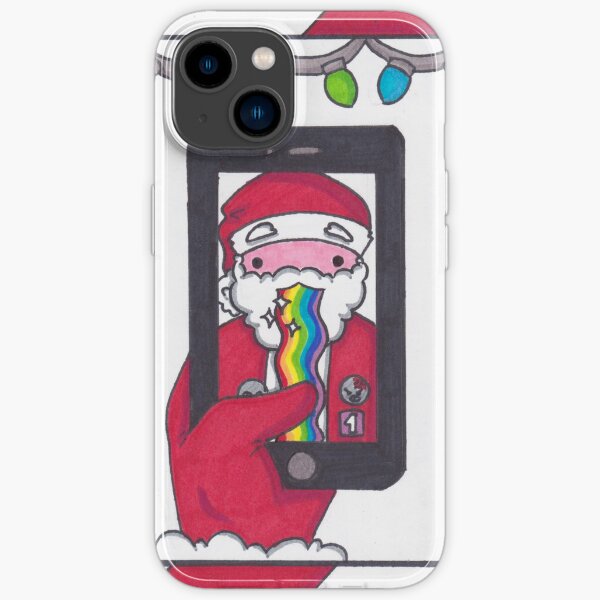 "Snapchat Santa" iPhone Case for Sale by Drawingsbymaci | Redbubble