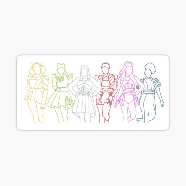 "Six The Musical" Sticker by zazzep | Redbubble