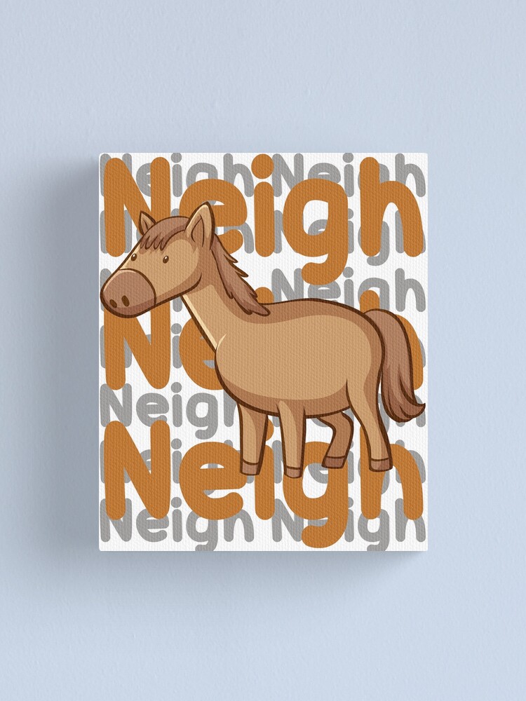 "Animal Farm Horse Neigh Animal Sound Learning" Canvas Print by ...