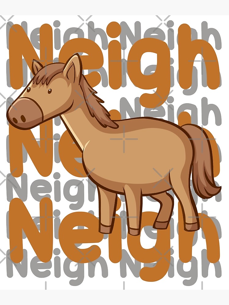 "Animal Farm Horse Neigh Animal Sound Learning" Canvas Print by ...