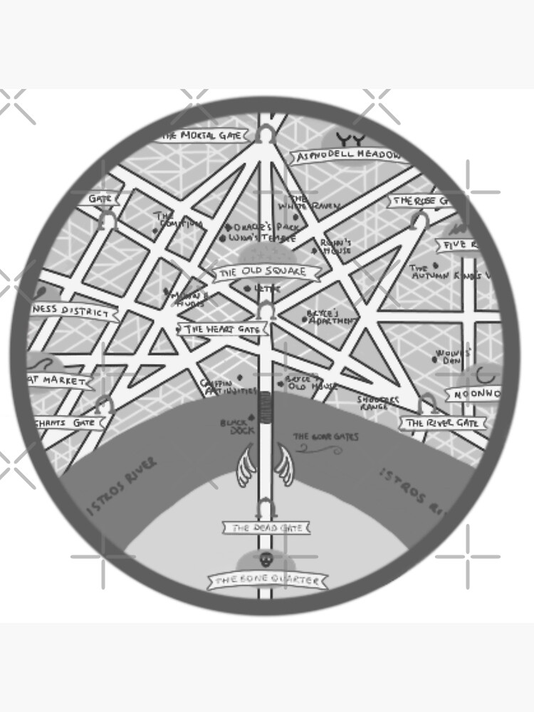 Póster «Mapa de Lunathion - Crescent City» de zoeelizabeth209 | Redbubble