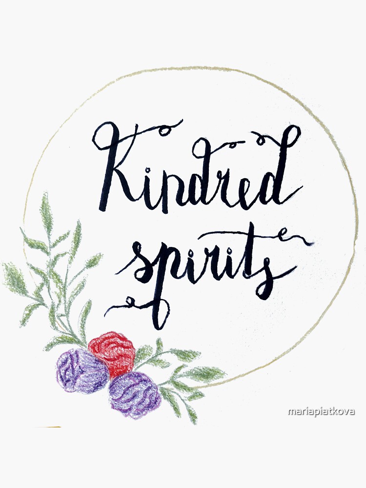 "Kindred Spirits" Sticker for Sale by mariapiatkova | Redbubble