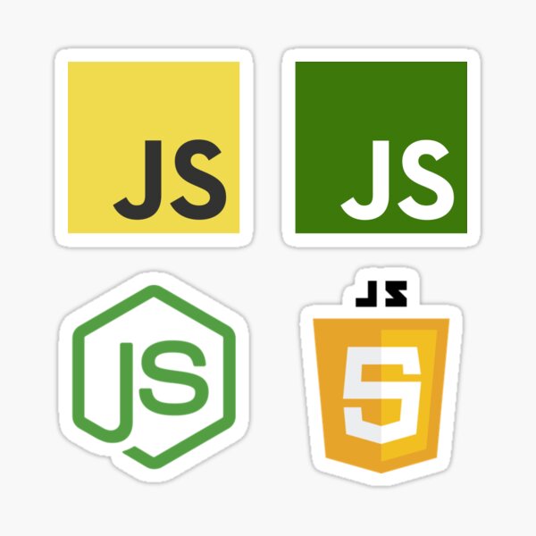 "Javascript Logo Pack" Sticker by dtor5 | Redbubble