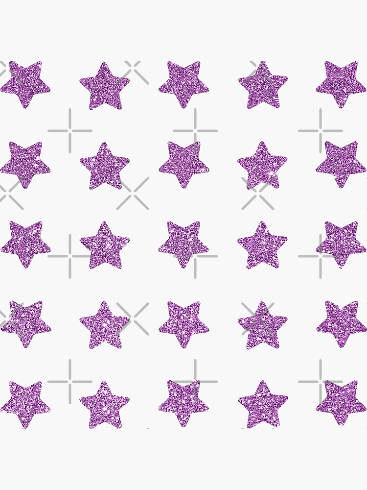 "Purple stars" Sticker by OkihanaShop | Redbubble