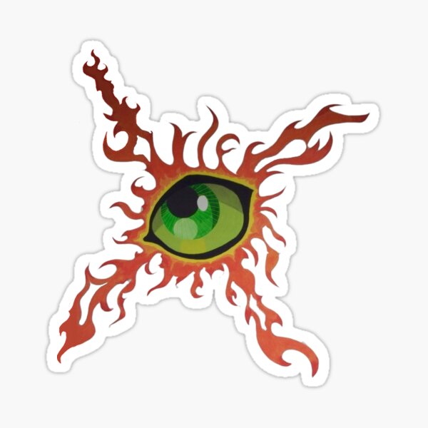 "Eye on fire" Sticker for Sale by lucienchip | Redbubble