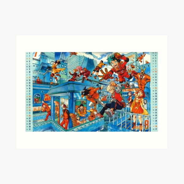 "MHA Chapter 235 Full Colour Spread" Art Print by Lumyoss | Redbubble