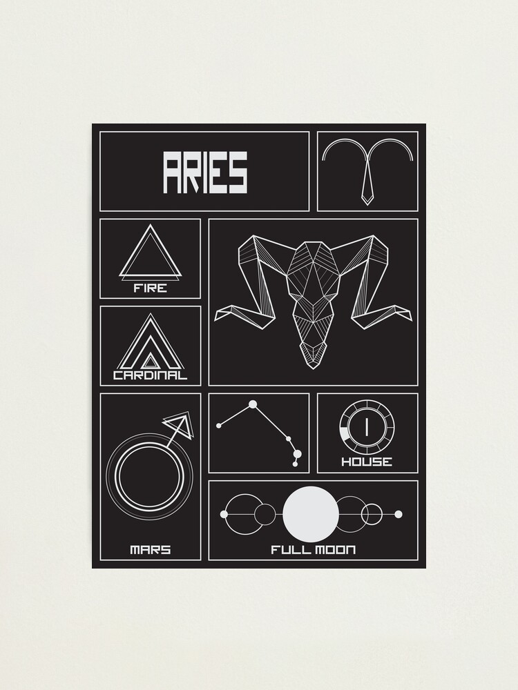 "Aries Profile - Zodiac Signs" Photographic Print for Sale by ...