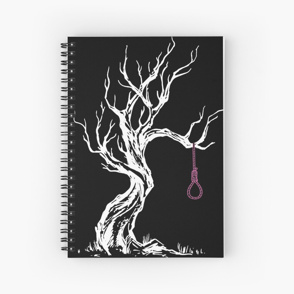 "Sad Emo Tree" Spiral Notebook by SilentXScream | Redbubble