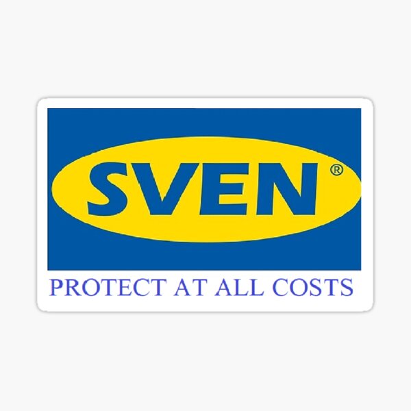"SVEN merch" Sticker for Sale by fededella | Redbubble
