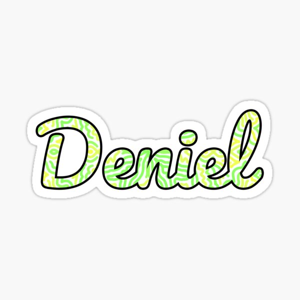 "Deniel Handwritten Name" Sticker by inknames | Redbubble