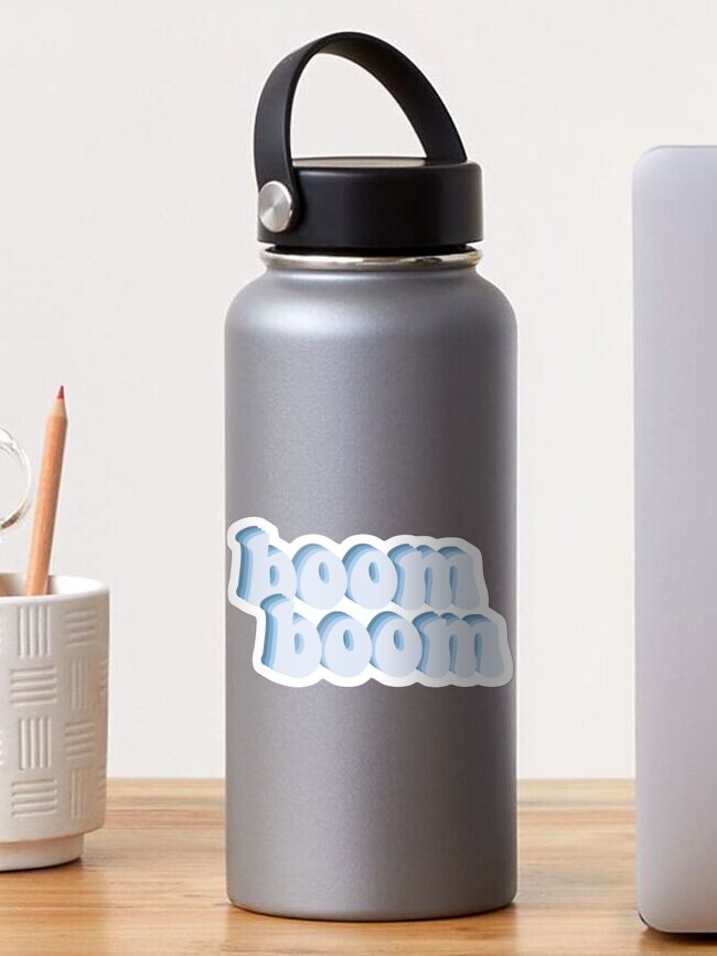 "boom boom" Sticker for Sale by awandoff | Redbubble