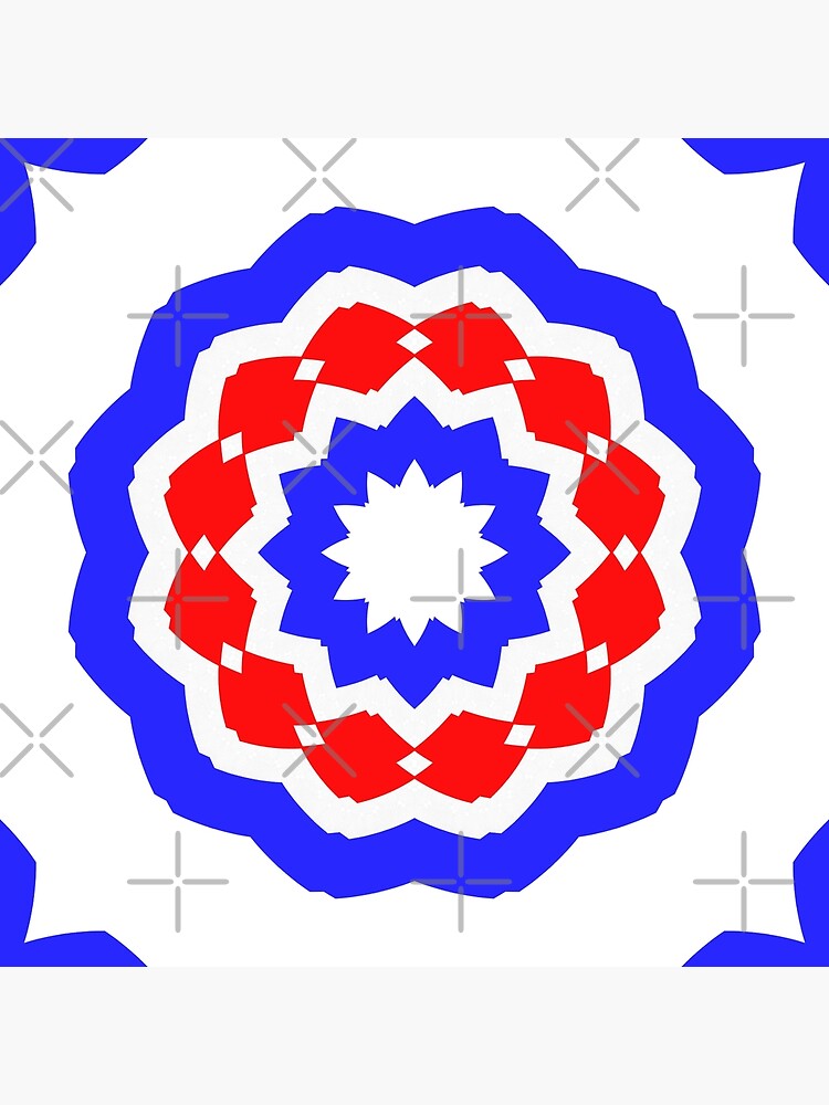 "Tri color Flower Mandala " Poster for Sale by PlanetMonkey | Redbubble