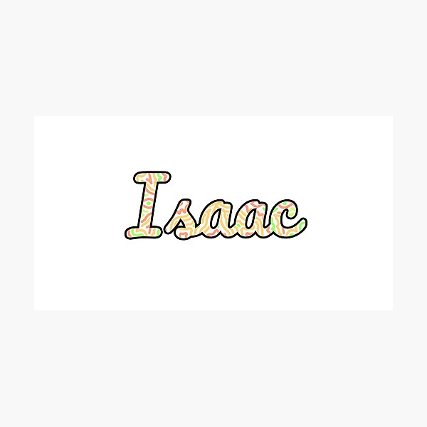 "Isaac Handwritten Name" Photographic Print for Sale by inknames ...