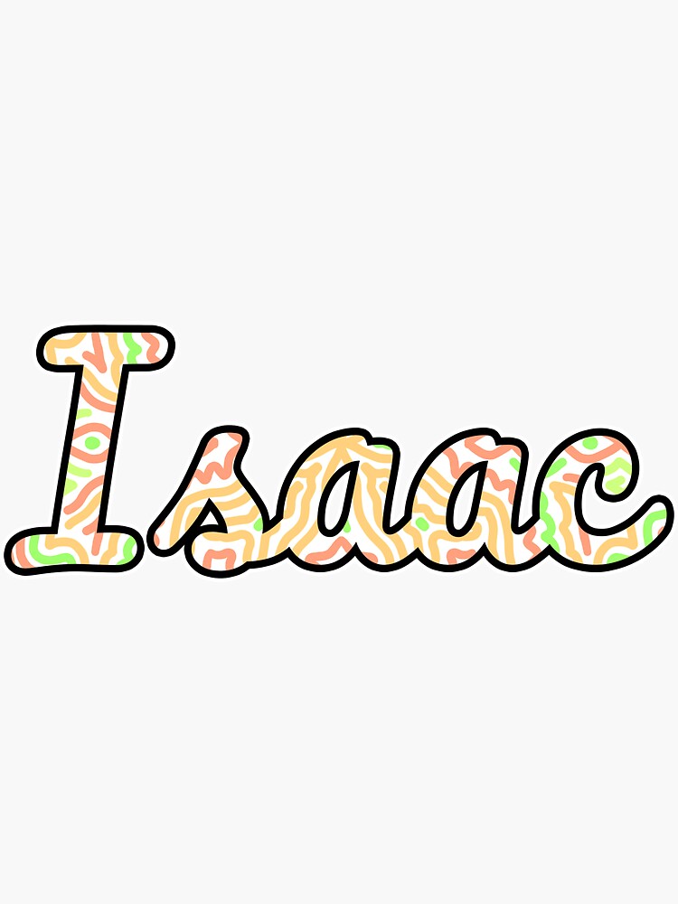 "Isaac Handwritten Name" Sticker for Sale by inknames | Redbubble