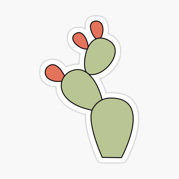 "Nopal Cactus" Sticker for Sale by Margie-rita | Redbubble