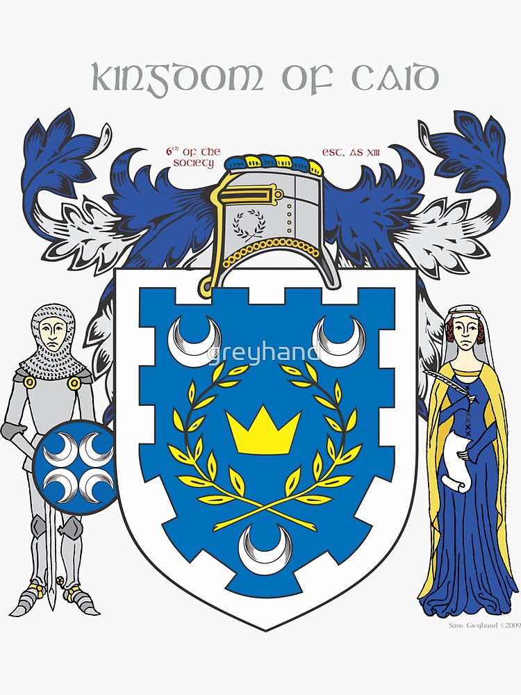 "Kingdom of Caid" Sticker by greyhand | Redbubble